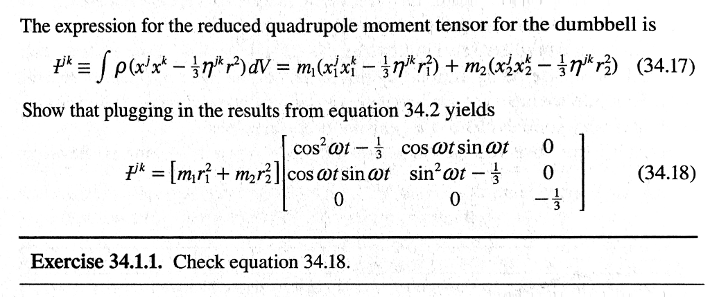 Quadrupole moment tensor. I included the equations. | Chegg.com