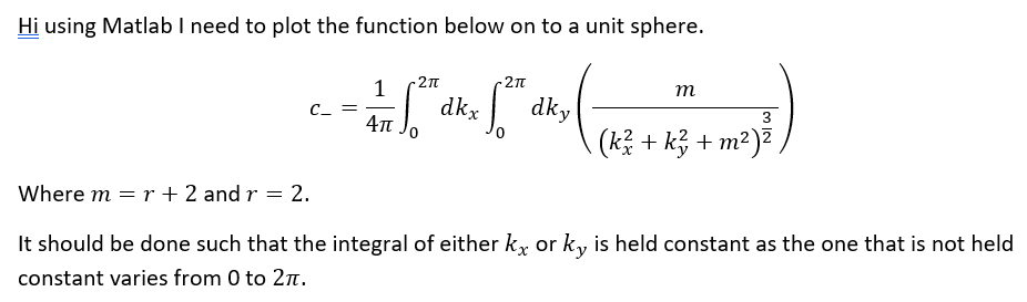 Hi using Matlab I need to plot the function below on | Chegg.com