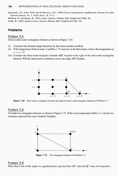 Solved Given a nine-node rectangular element as shown in | Chegg.com
