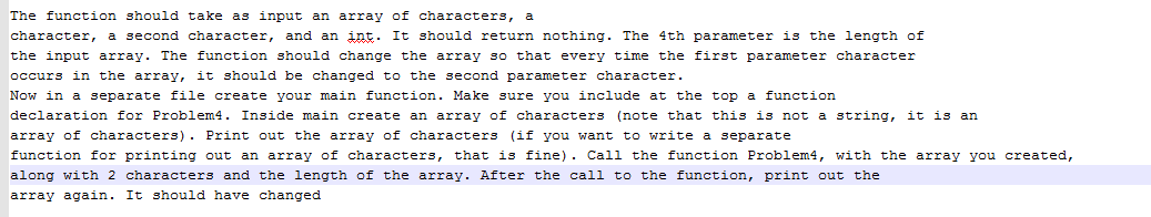 Solved The function should take as input an array of | Chegg.com