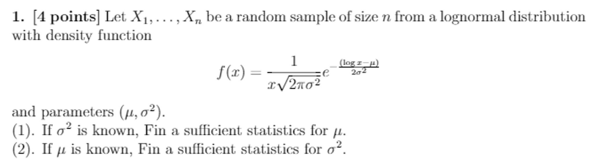 Solved Let X_1, .., X_n be a random sample of size n from a | Chegg.com