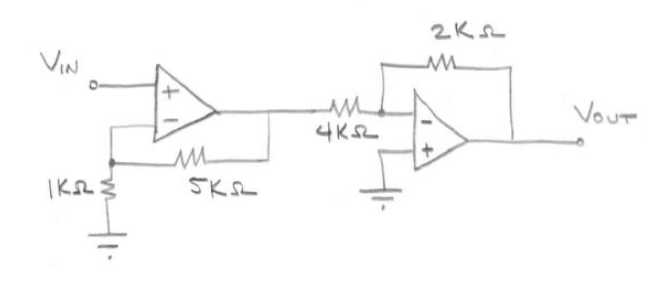Solved Q: Find to voltage gain (VOUT / VIN) of the following | Chegg.com