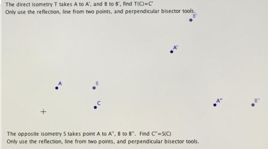 Solved The direct isometry T takes A to A', and B to B', | Chegg.com
