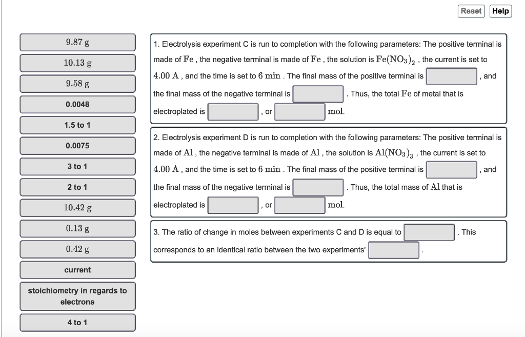In the simulation provided click on the Overview menu | Chegg.com