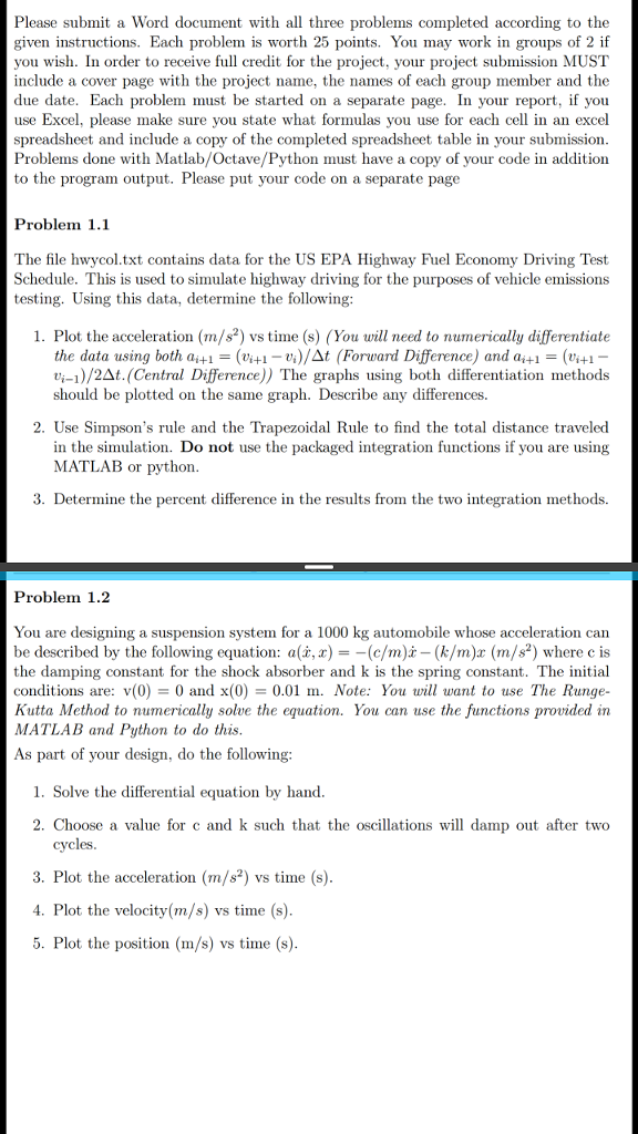 Solved Submit a Word document with all three problems | Chegg.com