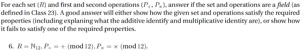Solved For each set (R) and first and second operations (Pt, | Chegg.com