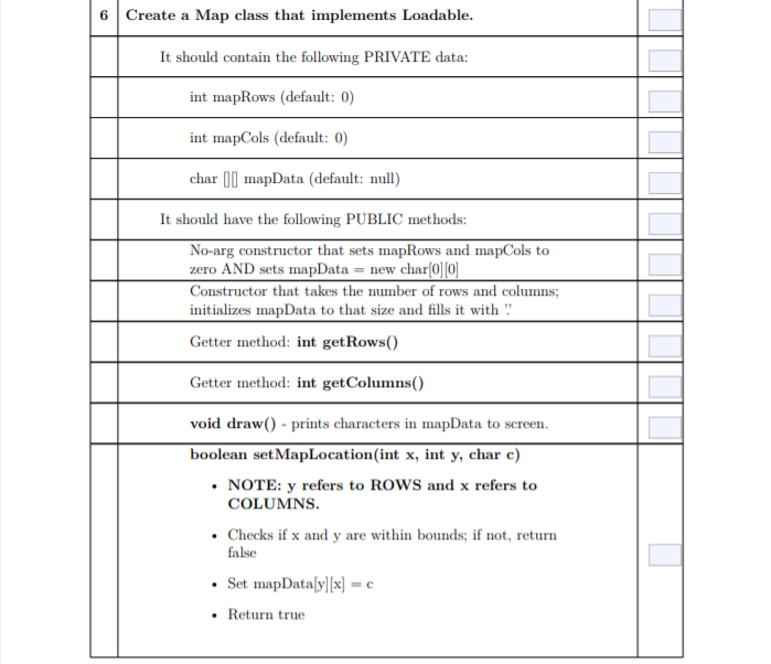 1Create a Loadable interface. Add the following | Chegg.com