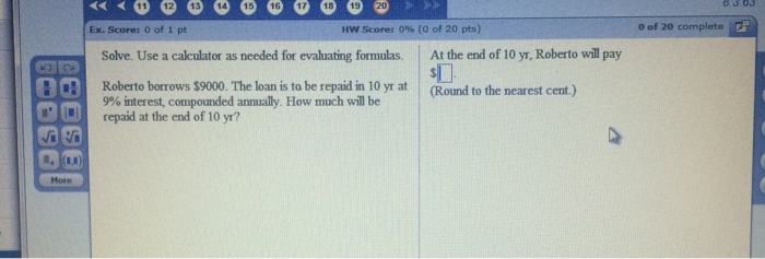 Solved Solve. Use a calculator as needed for evaluating | Chegg.com