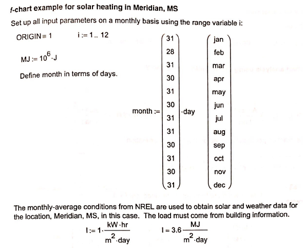 PROBLEM #4-f-Chart method in Newark, NJ Redo example | Chegg.com