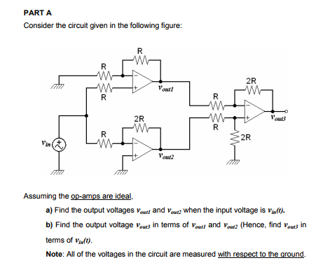 Solved PART A Consider the circuit given in the following | Chegg.com