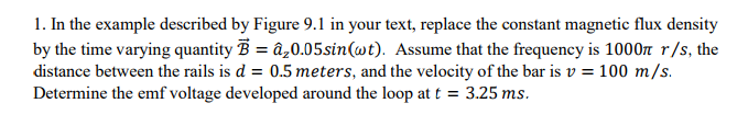 Solved 1. In the example described by Figure 9.1 in your | Chegg.com