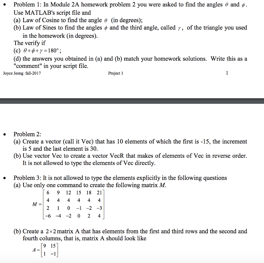 Solved Problem 1: In Module 2A homework problem 2 you were | Chegg.com