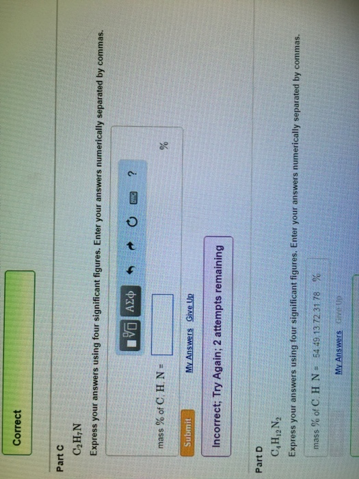Solved Express Your Answers Using Four Significant Figures