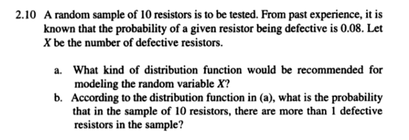Solved A random sample of 10 resistors is to be tested. From | Chegg.com