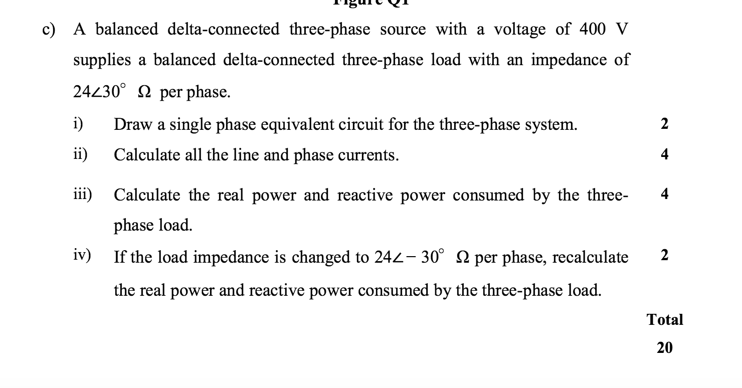 Solved A balanced delta-connected three-phase source with a | Chegg.com