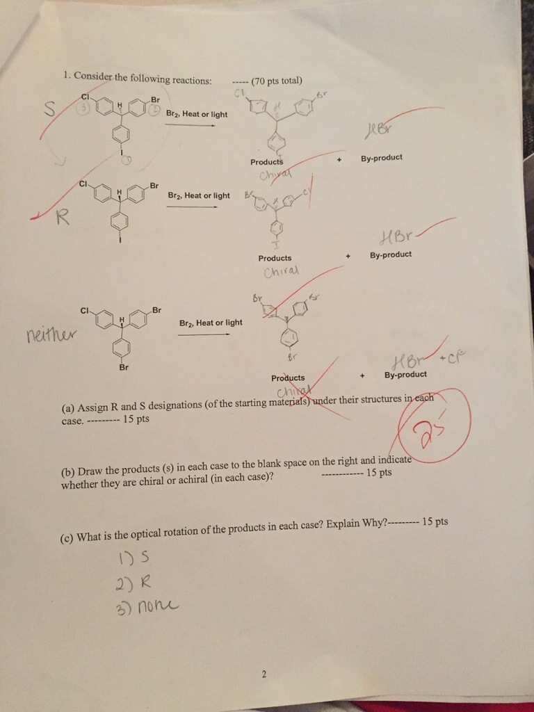 Solved Consider the following reaction: Assign R and S | Chegg.com