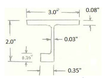 Solved A 20” length of extruded aluminum J-section is | Chegg.com
