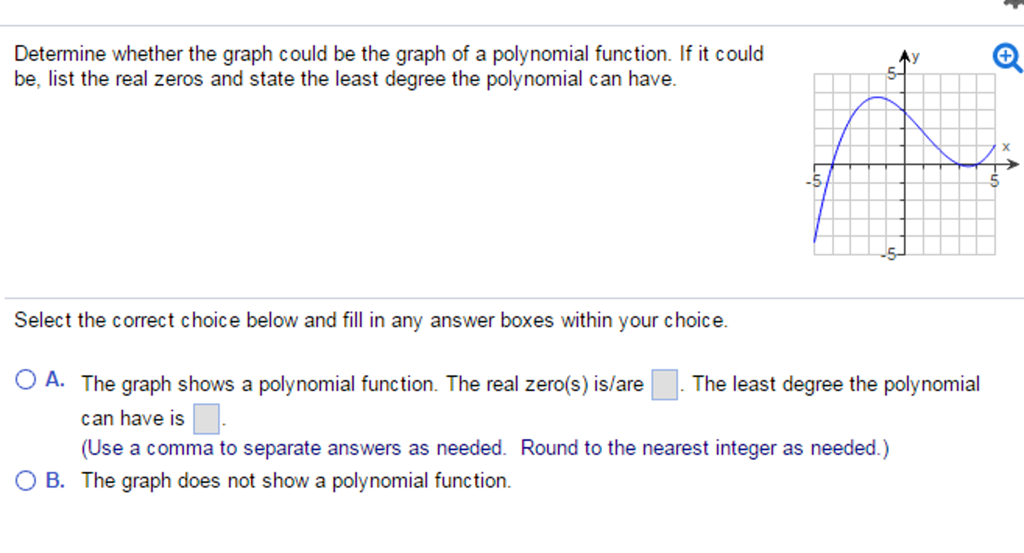 Solved Determine Whether The Graph Could Be The Graph Of A