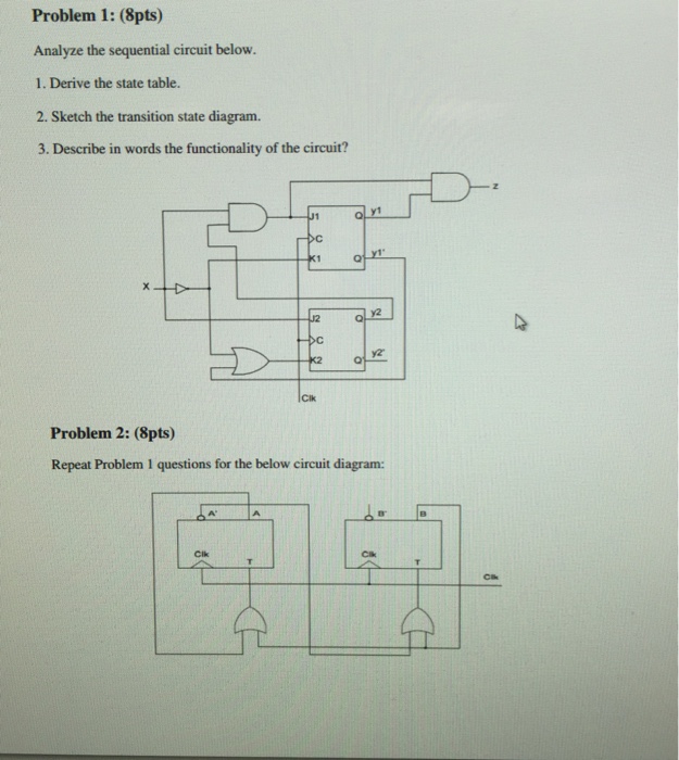Solved Repeat Problem 1 Questions For The Below Circuit