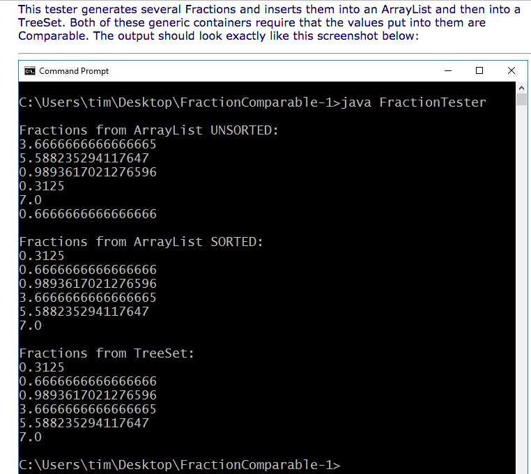 Solved FractionTester: import java.io.*; import | Chegg.com