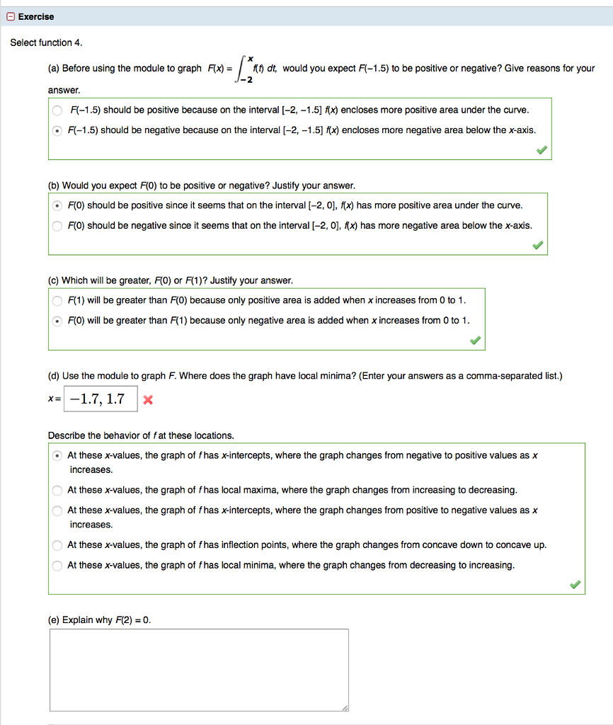 Solved d) Use the module to graph F. Where does the graph | Chegg.com