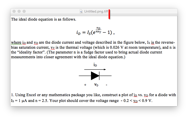 Solved The ideal diode equation is as follows. I_D = | Chegg.com