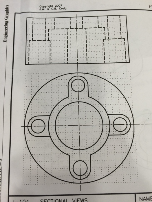 Solved 1. Given the front and top views sketch the right | Chegg.com