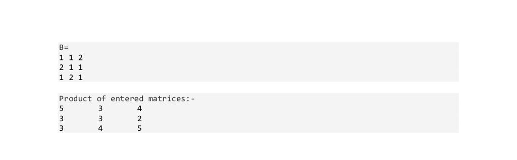 Solved Program for matrix multiplication Challenge #01 | Chegg.com