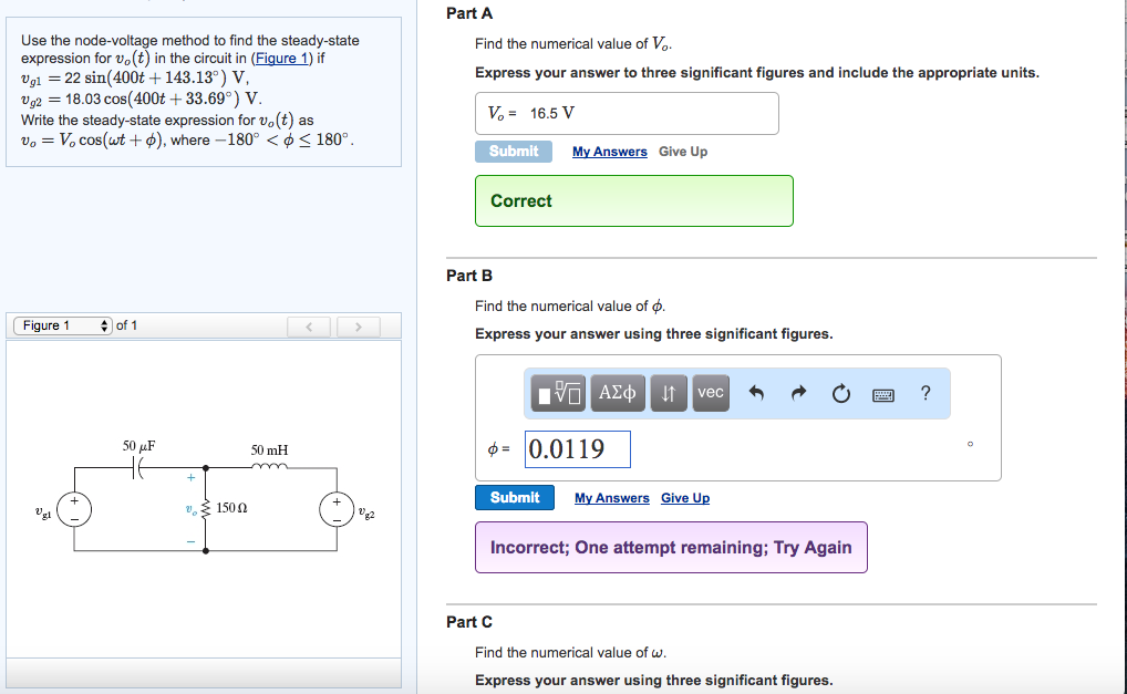 Solved Use the node-voltage method to find the steady-state | Chegg.com