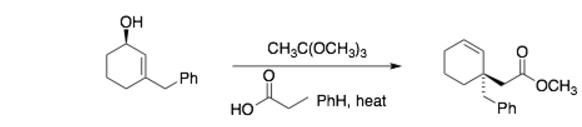 Solved OH Ph CH3C(OCH3)3 PhH, heat HO OCH Ph | Chegg.com