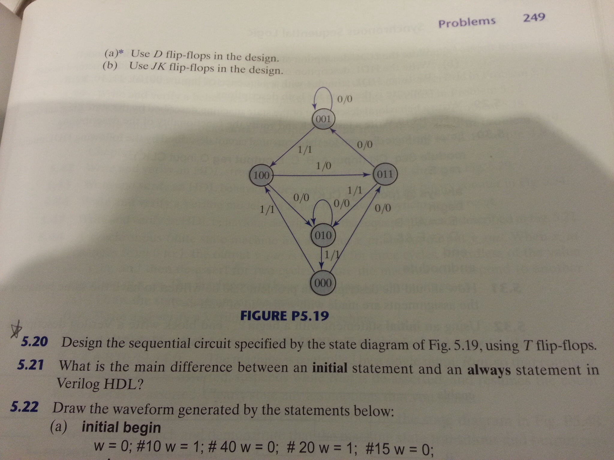 520 Design The Sequential Circuit Specified By The 4347