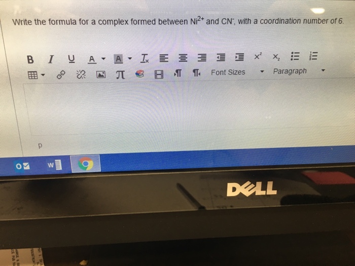 Solved Write the formula for a complex formed between Ni^2+ | Chegg.com