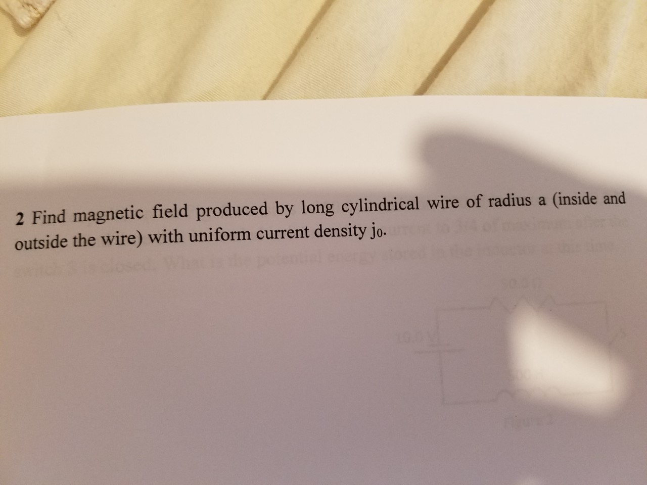 Solved Find magnetic field produced by long cylindrical wire | Chegg.com