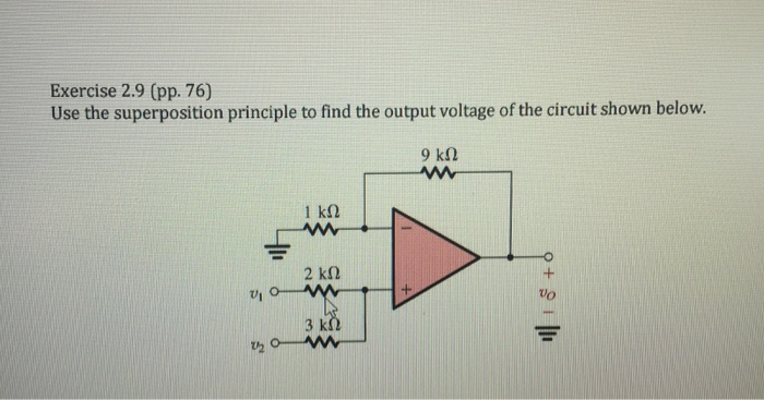 Solved Use The Superposition Principle To Find The Output 