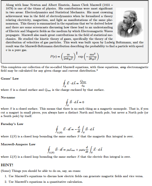 Contribution Of James Clerk Maxwell