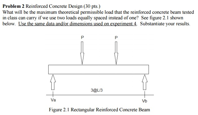 Solved Problem 2 Reinforced Concrete Design (30 pts.) What | Chegg.com