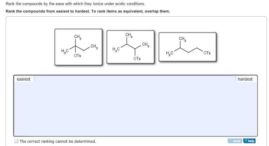 Solved Rank the compounds by the ease with which they ionize | Chegg.com Solved Rank the compounds by the ease with which they ionize | Chegg.com