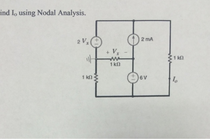 Solved Find I_0 using Nodal Analysis. | Chegg.com