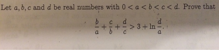 Solved Let A, B, C And D Be Real Numbers With 0