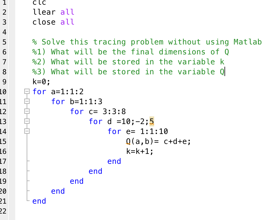 Solved 2 close all 4 % Solve this tracing problem without | Chegg.com