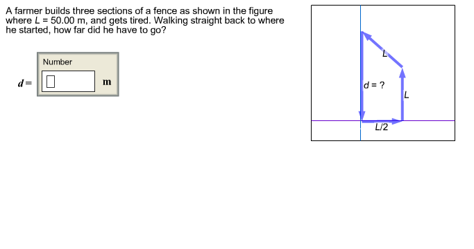 Solved A farmer builds three sections of a fence as shown in | Chegg.com