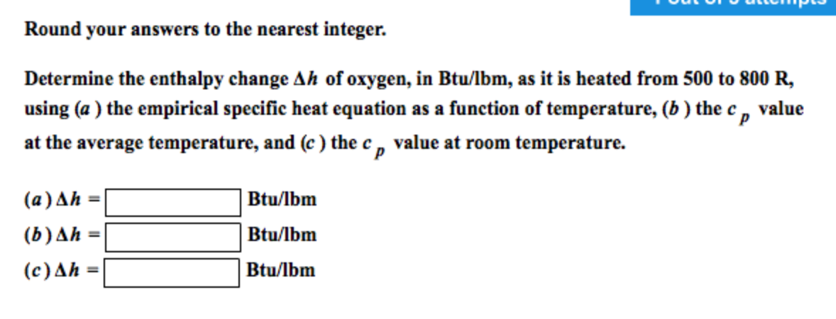 Solved Round your answers to the nearest integer. Determine | Chegg.com