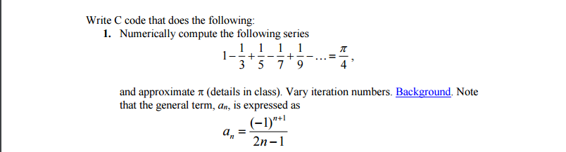 Solved Write C code that does the following: Numerically | Chegg.com