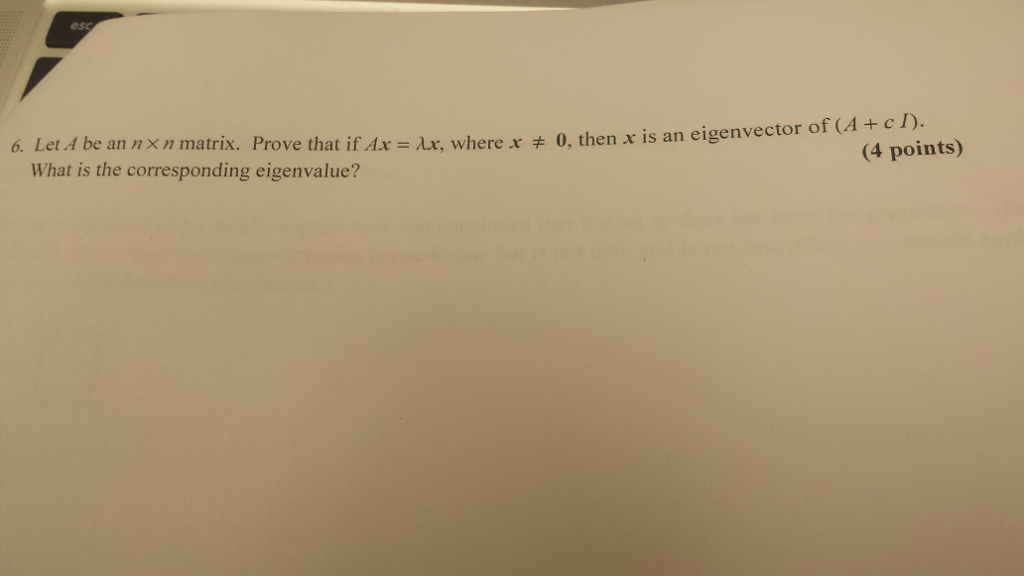 Solved Let A be an n times n matrix. Prove that if Ax = | Chegg.com