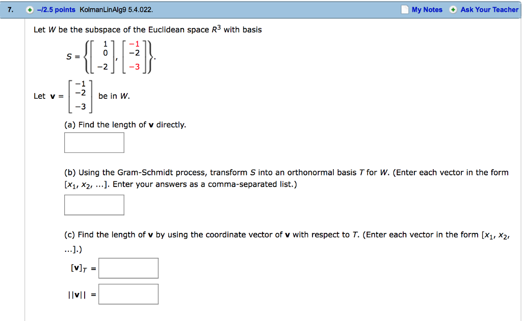 Solved Let w be the subspace of the Euclidean space R^3 with | Chegg.com
