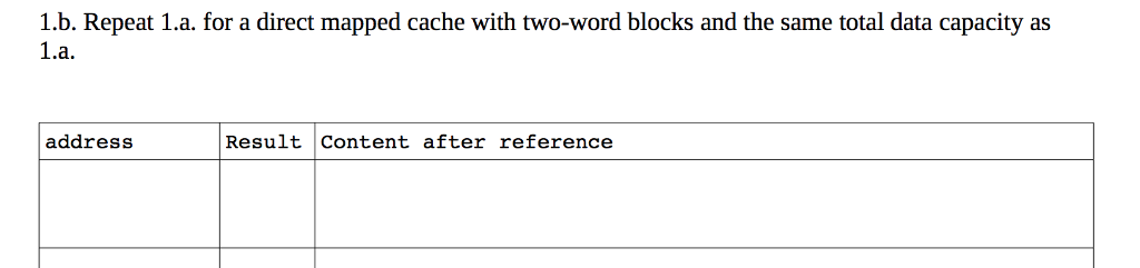 1. Below is a list of 64-bit memory address | Chegg.com