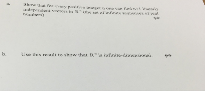 Solved Show that for every positive integer n one can find | Chegg.com
