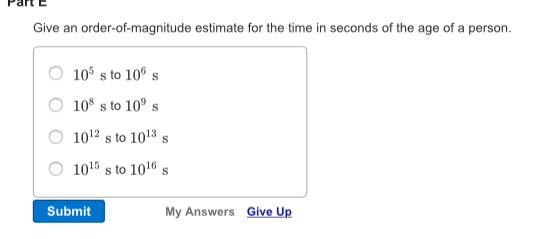 Solved Give an order-of-magnitude estimate for the time in | Chegg.com