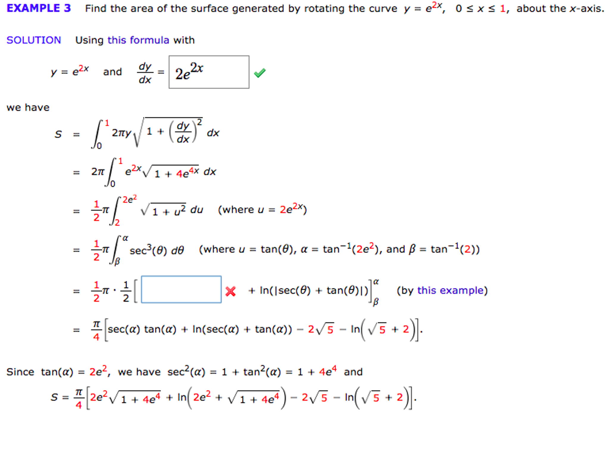 Solved Find The Area Of The Surface Generated By Rotating Chegg