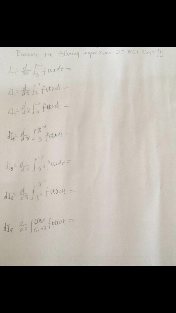 Solved Evaluate the following expression DO NOT simplify | Chegg.com
